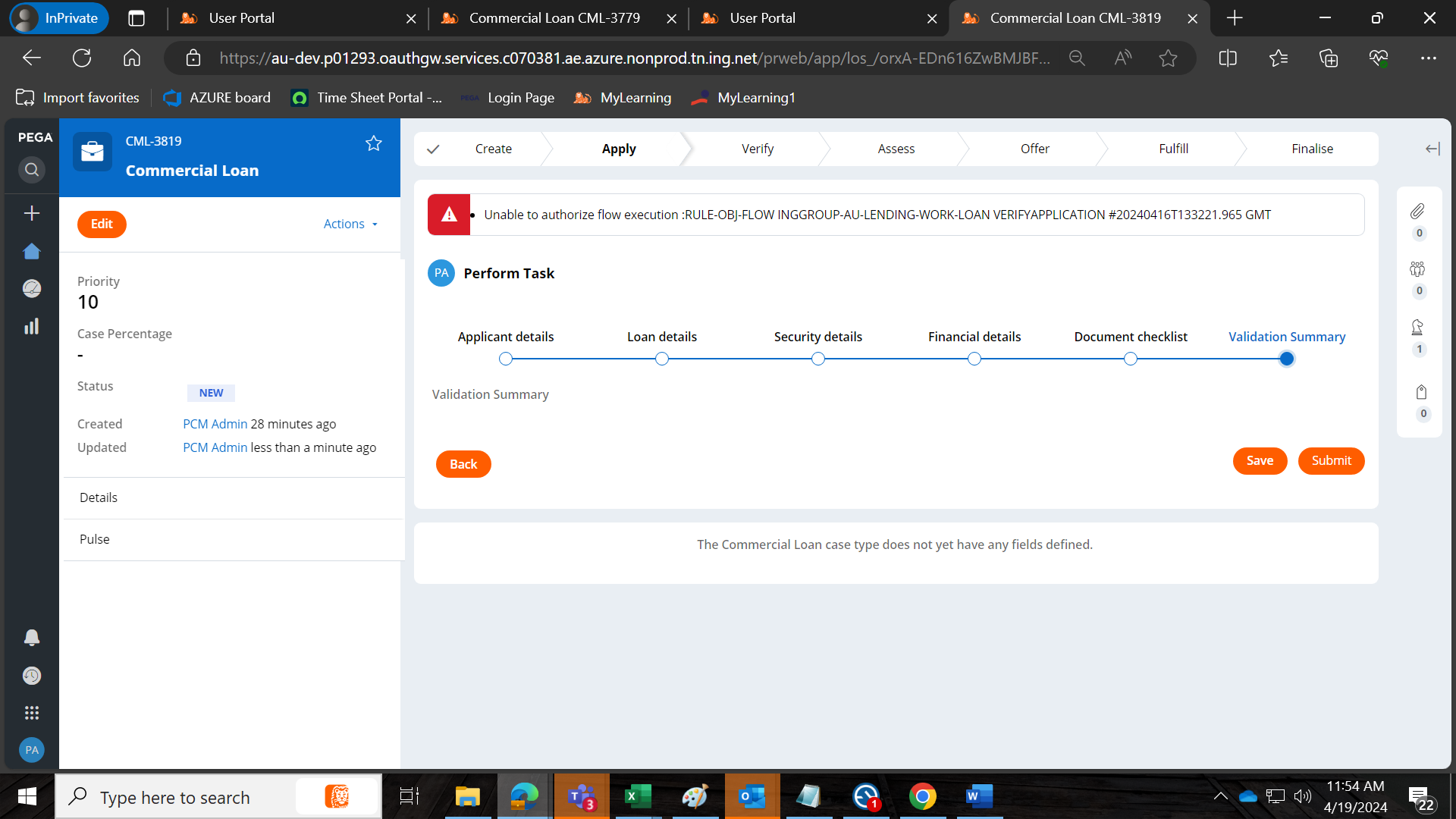 Unable to authorize flow execution :RULE-OBJ-FLOW Error on Submit of Flow1 for User1 . As he ...