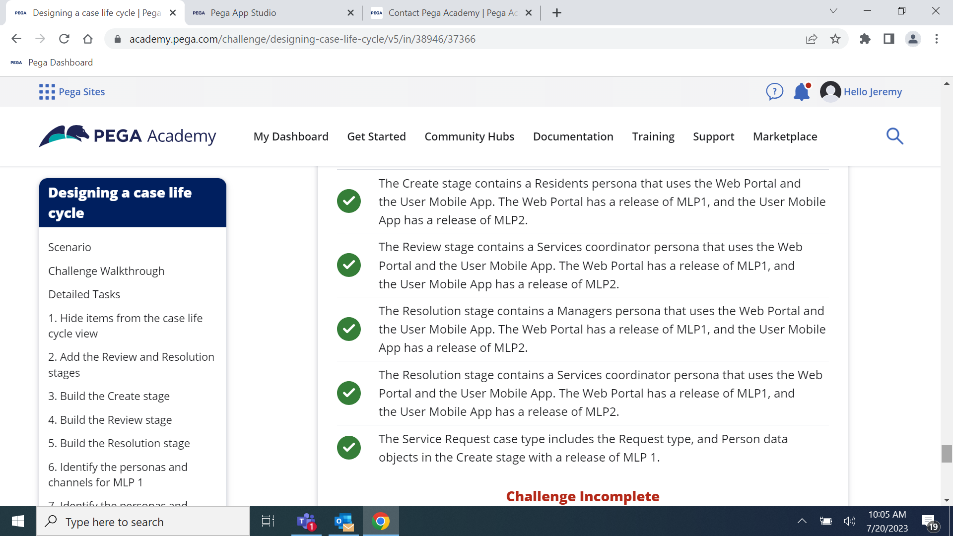 Pega Low-Code Extended showing incomplete | Support Center