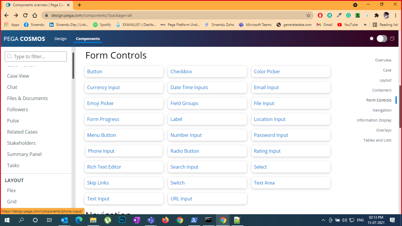 Non-availability of UI component on Cosmos react Pega 8.6(Personal ...
