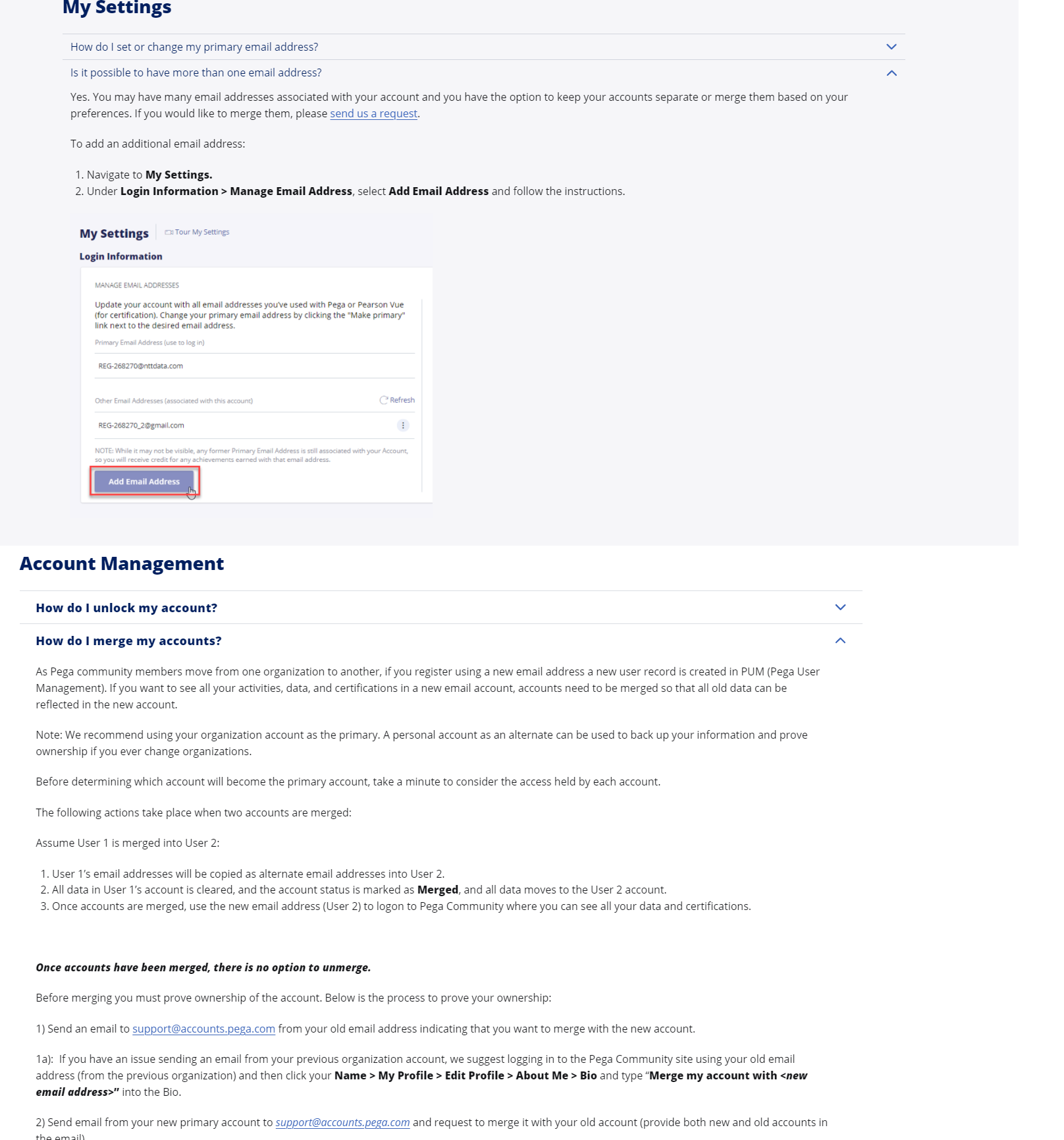 Pega Certificate | Support Center